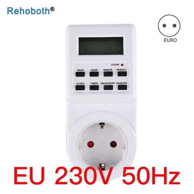 Ac 220v/110v Eu Uk Us Fr Br Plug Digital Weekly Programmable Electrical Wall Plug-in Power ...