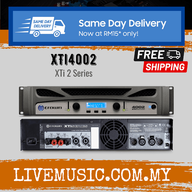 Crown XTi 4002 Two-channel, 1200W @ 4Ω Power Amplifier ( XTi4002 / XTi-4002 ) | Lazada