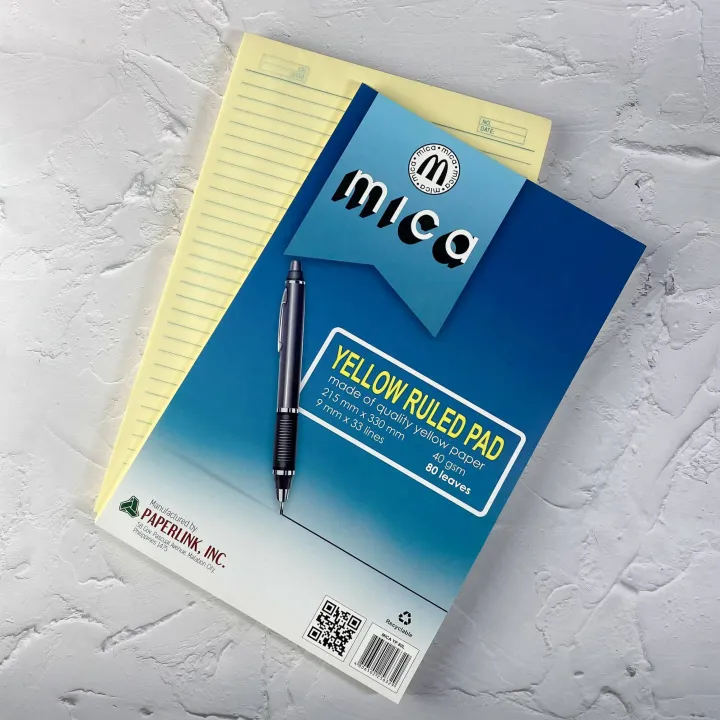 MICA Yellow Pad Paper (80 Leaves) [GTS TRADING] | Lazada PH