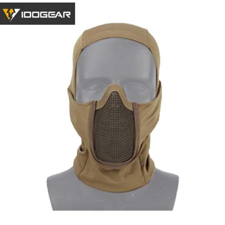 IDOGEAR Tactical Balaclava Mask MESH Full Face Mask Camo outdoor hiking ...