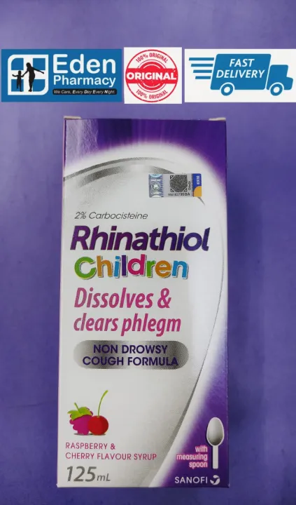 2% Carbocistine Rhinathiol Children Cough Syrup (Non Drowsy) 125mL | Lazada