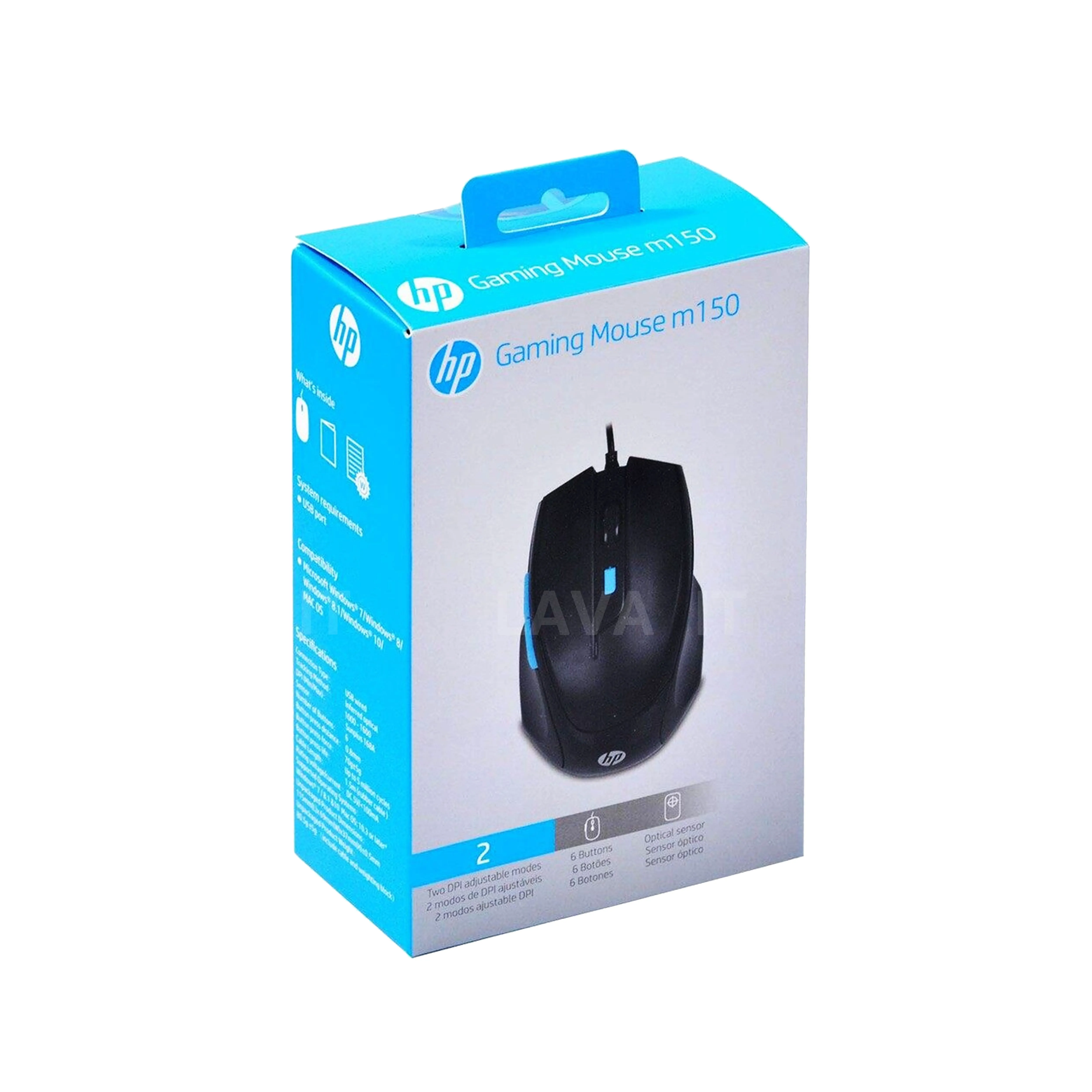 HP M150 Gaming Mouse USB Optical เกมมิ่งเมาส์ออปติคอล ปรับ DPI ได้ 2 ...