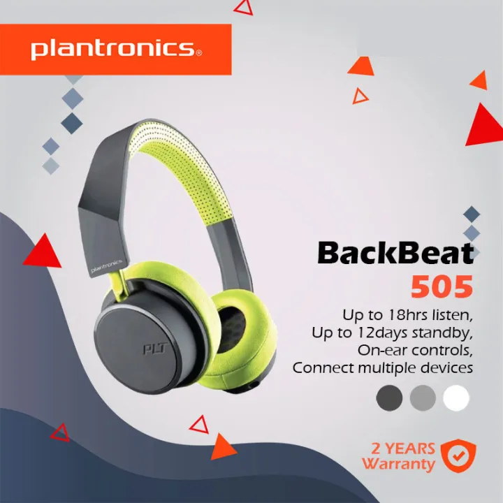 ใหม่เอี่ยมปิดผนึกของแท้ Plantronics Backbeat 505หูฟังไร้สายบลูทูธกีฬาสเตอริโอเล่นเกมแฮนด์ฟรีหู ...