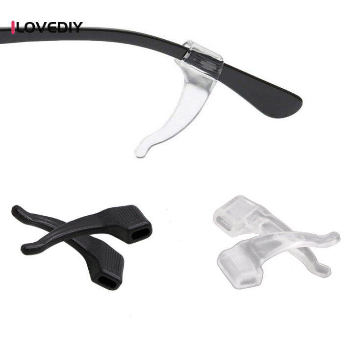 5 Pairs Anti Slip Temple Holder Spectacle Silicone Glasses Ear Hooks ...