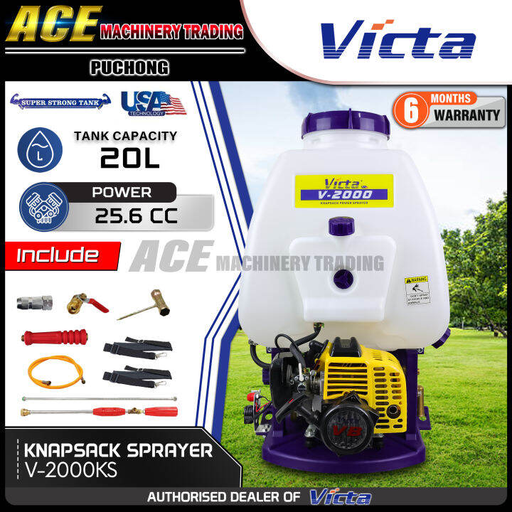 VICTA 20L Knapsack Sprayer 20L Mist Sprayer Backpack Engine Sprayer 25 ...