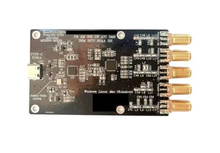 ง่าย10KHz ถึง1GHz SDR Receiver HF AM FM SSB CW การบินวงรับ Msi2500 ...
