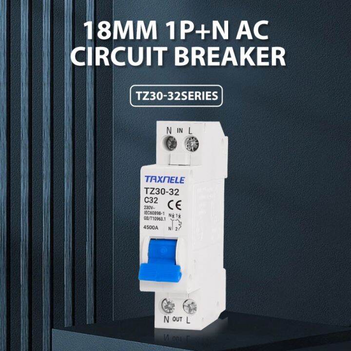 TZ30-32 DPN 1P+N Mini Circuit Breaker MCB 6A 10A 16A 20A 25A 32A Din Rail Mounting Miniature ...