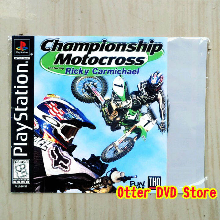 Kaset CD Game Ps1 Ps 1 Championship Motocross Featuring Ricky ...