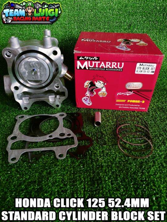 MUTARRU HONDA CLICK 125 52.4MM STANDARD CYLINDER BLOCK SET | Lazada PH