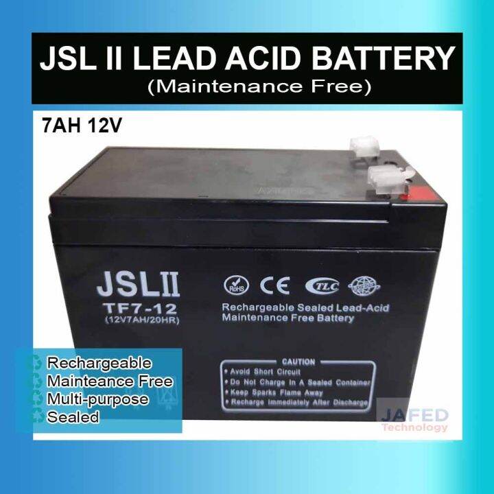 JAFED -7AH 12AH 20AH JSL II UPS Solar Toycar Sealed Lead Acid ...