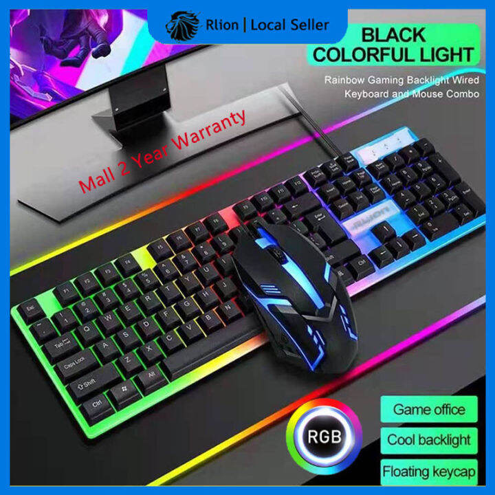 Rlion RGB Keyboard For Laptop Gaming Keyboard LED Backlight Macarons ...