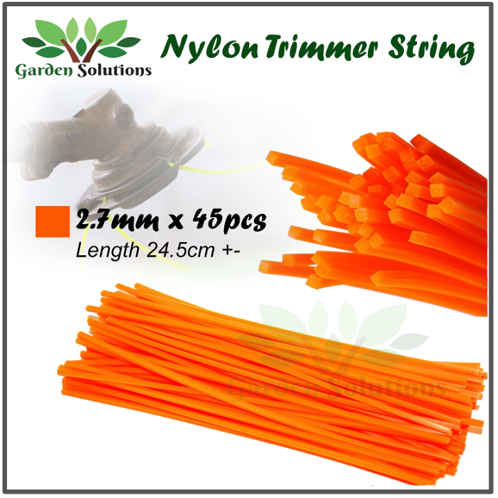 Heavy Duty Nylon Grass Trimmer Line / Tali Mesin Rumput GRASS CUTTER TRIMMER LINE 45pcs | Lazada