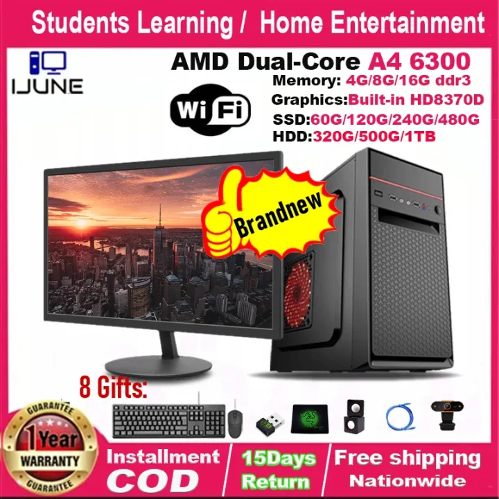 Ready Stock】 Desktop Computer Set PC full set computer for gaming pc ...