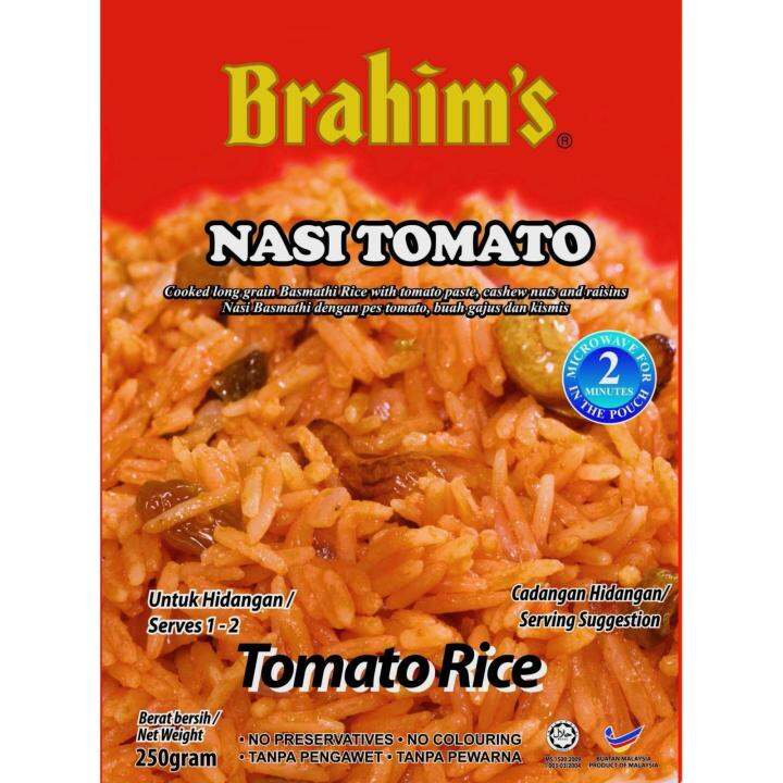 Brahim's Nasi Tomato 250g Brahim Brahims / Tomato Rice Halal Travel ...