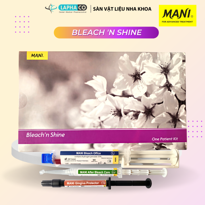 Tẩy trắng răng tại phòng khám Mani Bleach 'n Shine One Patient Kit (bộ ...