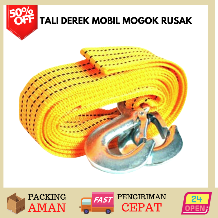 Kado Unik-- Tali Derek Mobil / Penarik Mobil Mogok / Penderek Mobil ...