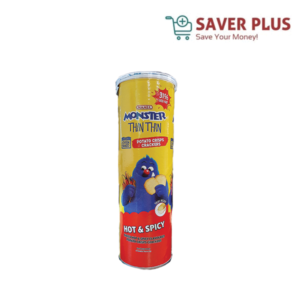 Mamee Monster Thin Thin Potato Crips Crackes - Hot & Spicy 100g | Lazada