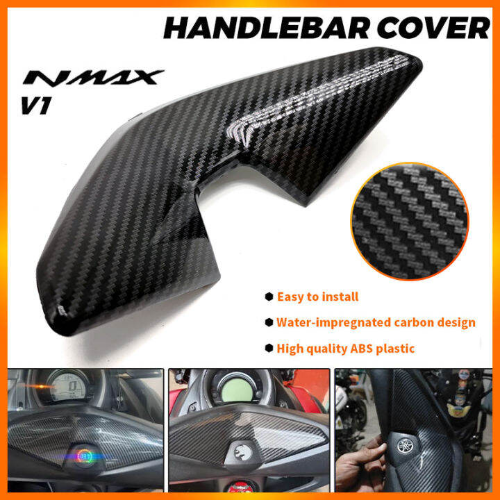 E&M Motorcycle Yamaha NMAX V1 Carbon Handle bar Garnish Cover T-5464 ...