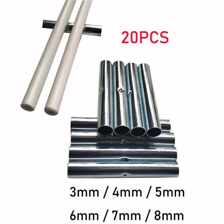 20Pcs 3Mm 4Mm 5Mm 6Mm 7Mm 8Mm Glass Fiber Rod Connector Iron Galvanized ...