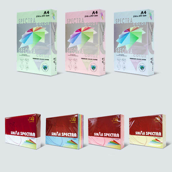Sinar Spectra A4 Premium Colour Paper 80gsm Light Green / Pink 500pcs ...