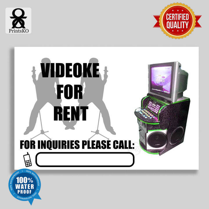 High Quality Tarpaulin Tarp With Signage Videoke For Rent Design