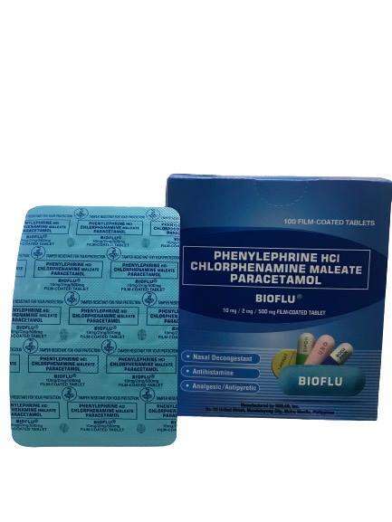 BIOFLU 10 mg/2 mg/500 mg Tablet By 10 PIECES | Lazada PH