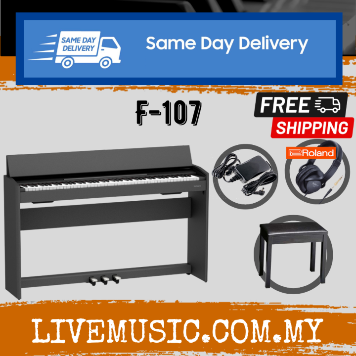 Roland F107 88-Keys Digital Piano - Black (F 107 / F-107) | Lazada
