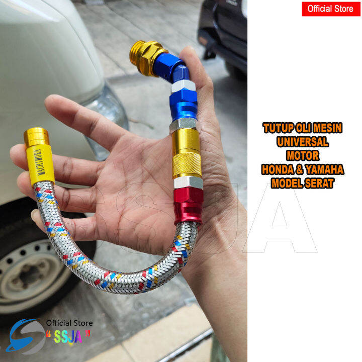 tutup oli variasi Tutup Oli Mesin Selang Variasi Model Serat Full Monel ...