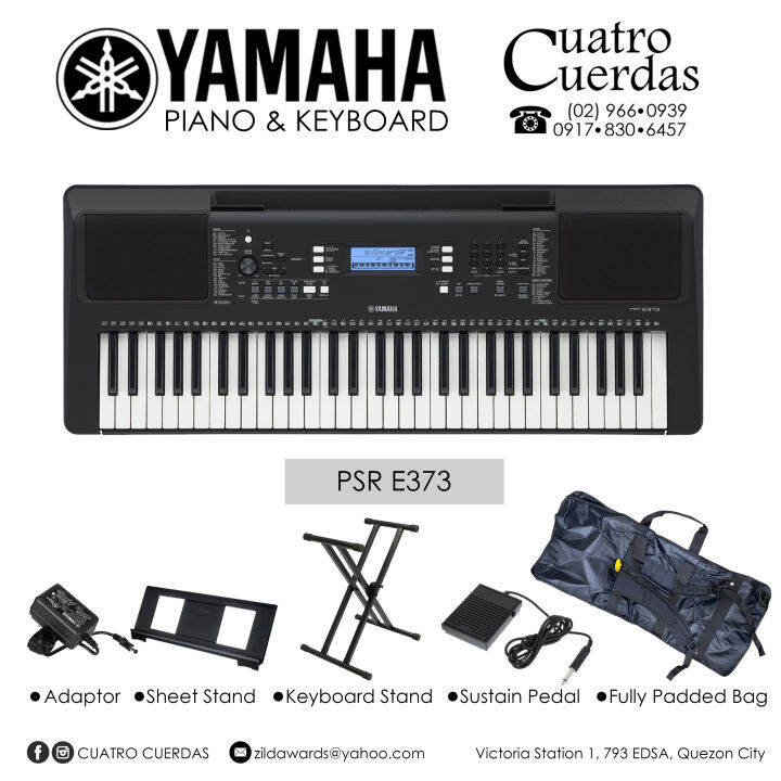 Yamaha PSR E373 61-Keys Portable Keyboard | Lazada PH