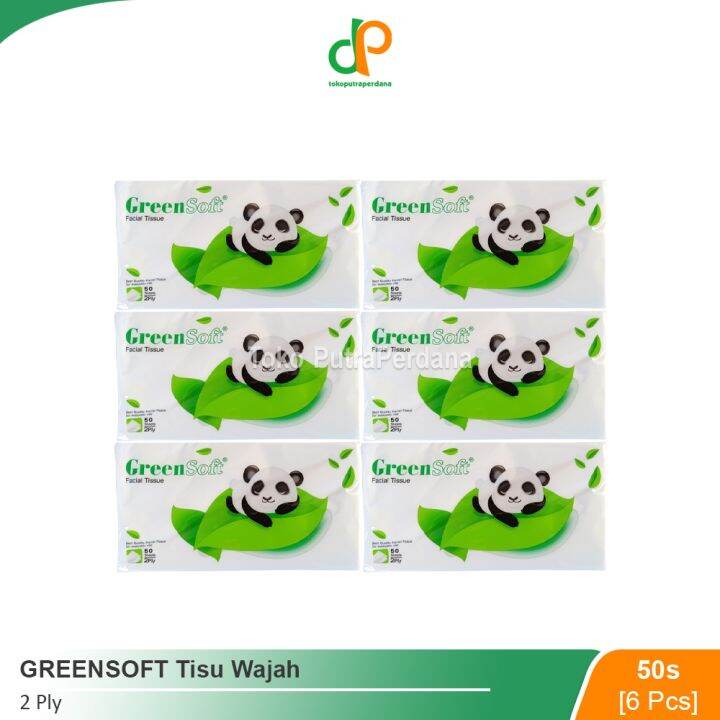 TISU/TISSUE GreenSoft Tisu Wajah 50 Sheet (6 Pcs) | Lazada Indonesia
