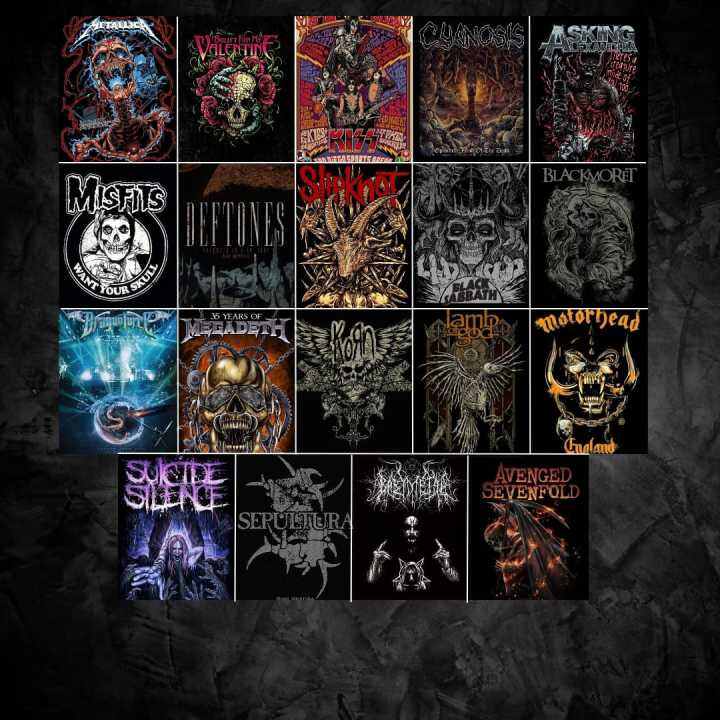 Ukuran A5 Poster Dinding Tema Band Metal Underground Hiasan Dinding ...