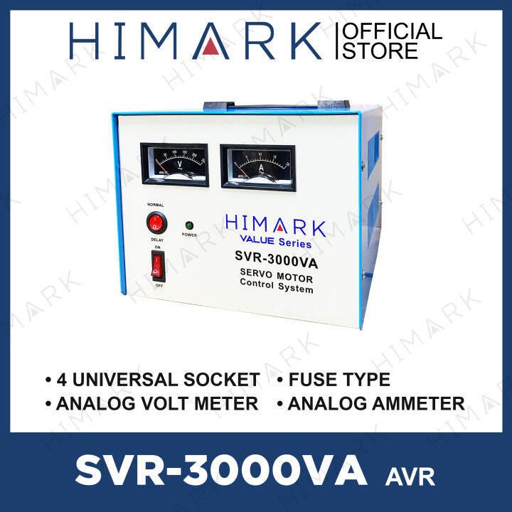 HIMARK AUTOMATIC VOLTAGE REGULATOR (AVR) SVR-3000 VA | Lazada PH