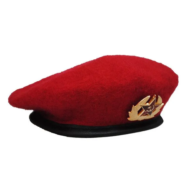 Classic Soviet Special Troops MVD Beret Hat n Special Police Wool ...