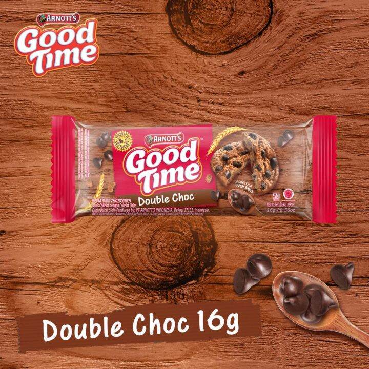 [BOX] Good Time Cookies Double Chocochips [ 16 Gram x 12 Pcs / 1 Box ...