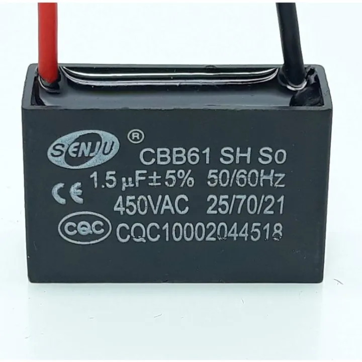 promotionnn CBB61 1.5uF 450 V,1.8uf450v,SENJU คาปาซิเตอร์ อะไหล่พัดลม ...