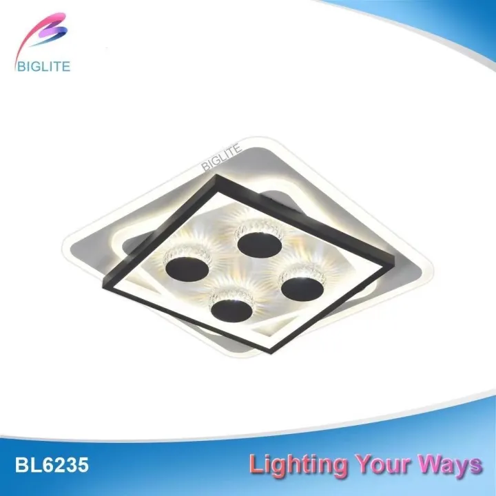 -Easylite-BIGLITE BL6235/BL6176 LED LOW CEILING LAMPS WITH REMOTE TRI ...
