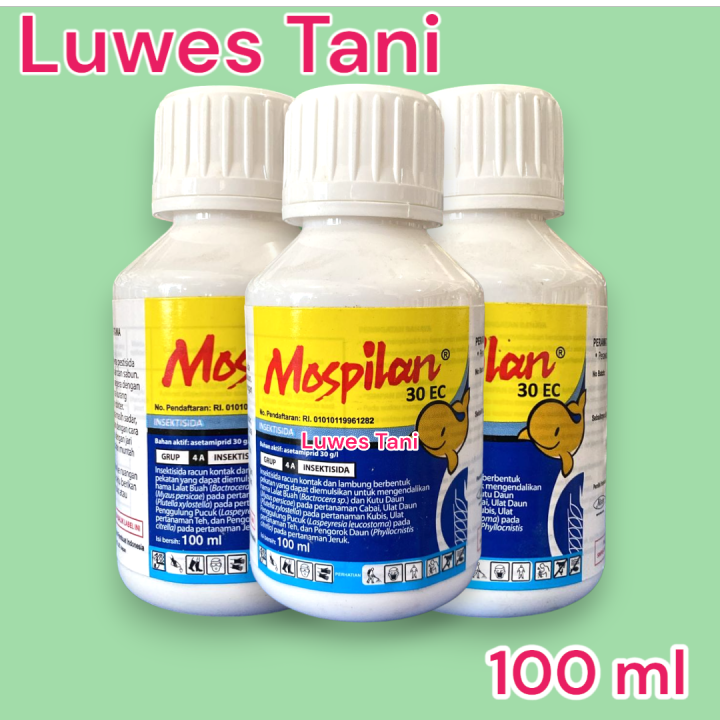 Mospilan 100 ml racun kutu daun putih tengau trips aphids semut ulat daun lalat buah | Lazada ...