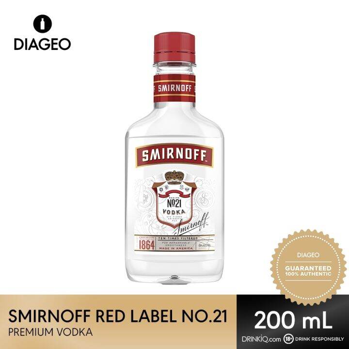 Smirnoff Red Label No.21 Premium Vodka 200ml | Lazada PH