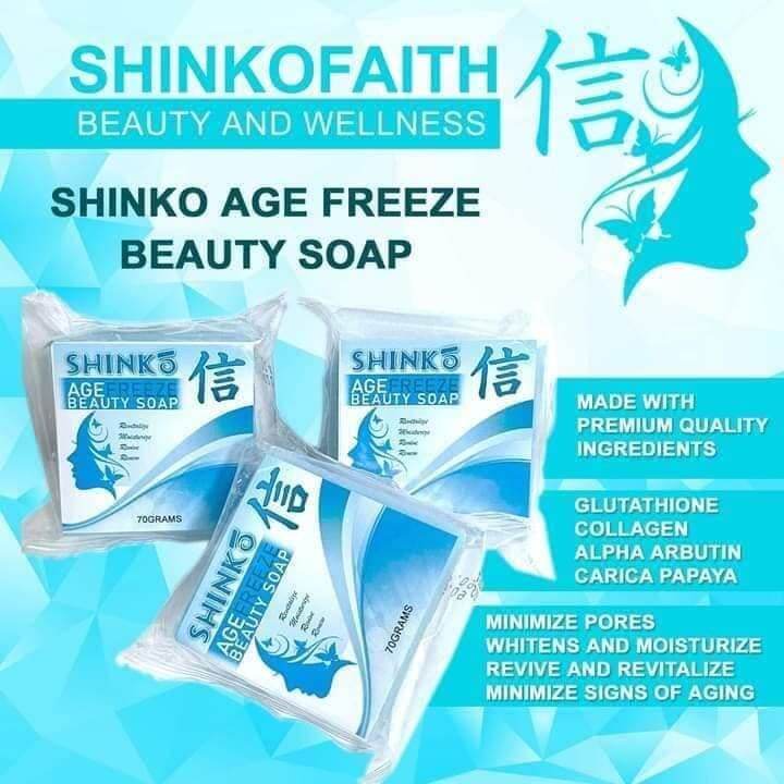 Shinko Age Freeze Beauty Soap 70g by SHINKOFAITH | Lazada PH