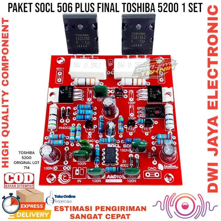 Power Amplifier SOCL 506 Plus 1set Final Toshiba 5200 | Lazada Indonesia