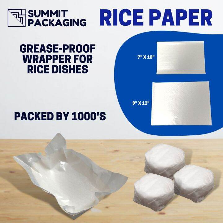 Rice Wrapper Paper Greaseproof Paper / Tray Liner [7 x 10 / 9 x 12 ...