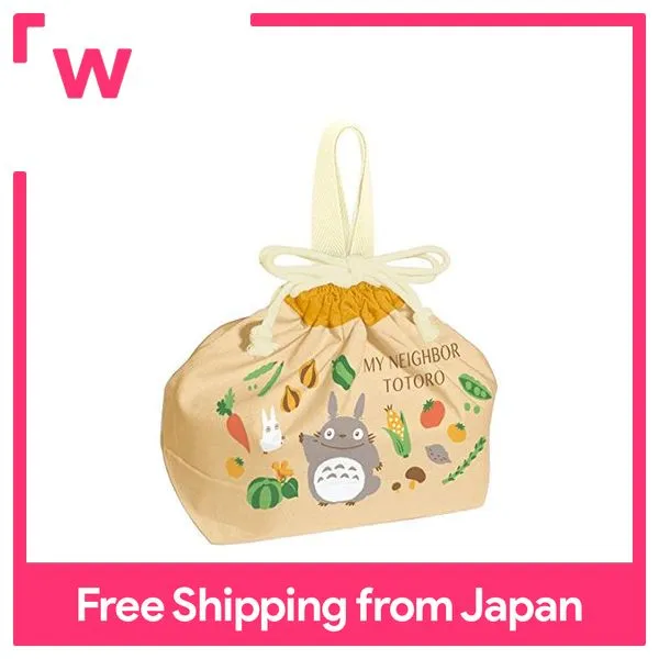Skater lunch drawstring bag for children My Neighbor Totoro vegetables color Ghibli made in ...