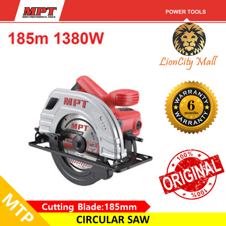 MPT Electric Saw 220-240V 1380W MCS1803 Power Circular Saw Cut Off Saws ...