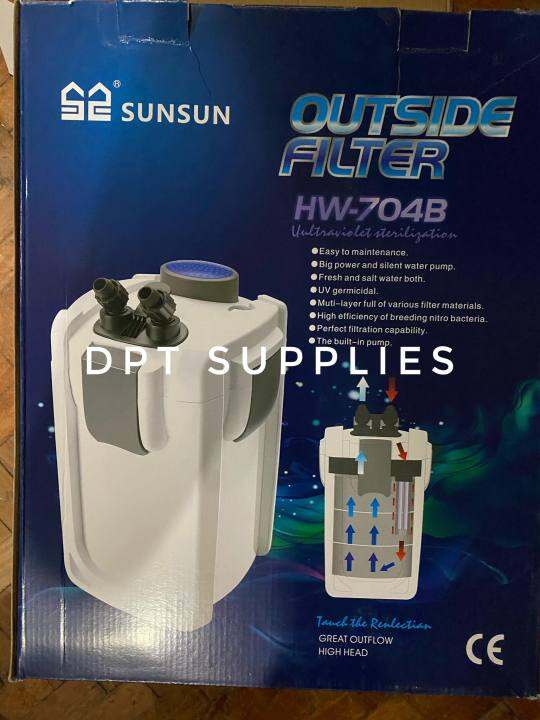 SUNSUN HW-704B aquarium canister filter with UV lamp | Lazada PH
