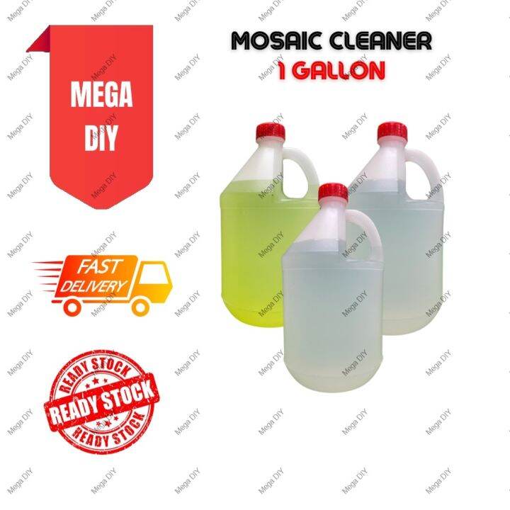 [1 GALLON] Mosaic Tile Cleaner Acid / Cement Remover / Asid Kuning ...