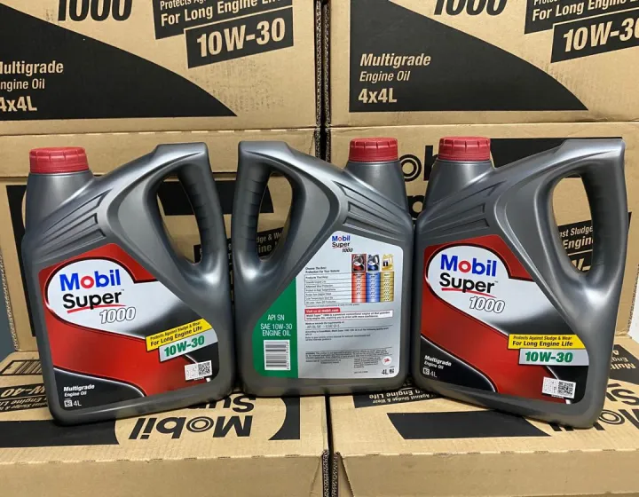 Mobil Super 1000 - 10W30 Engine Oil (4litres) | Lazada