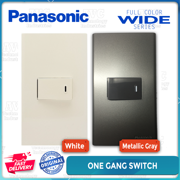 Panasonic Wide Series One Gang Switch WEG5001K-5 (White) WEG5001HK-5 ...