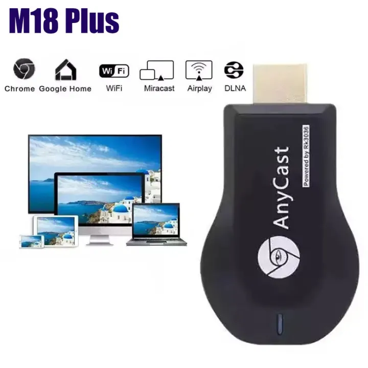 New Anycast M18 Plus Wireless Display Dongle Mirror Receiver Wireless ...