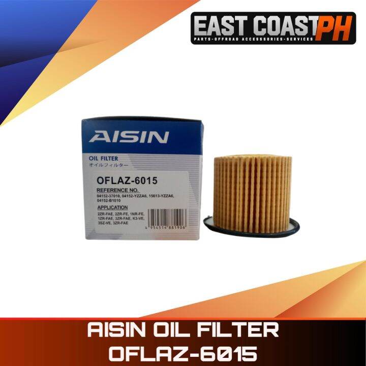 AISIN Oil Filter OFLAZ-6015 for Toyota Corolla Altis (1ZR / 2ZR / 3ZR ...