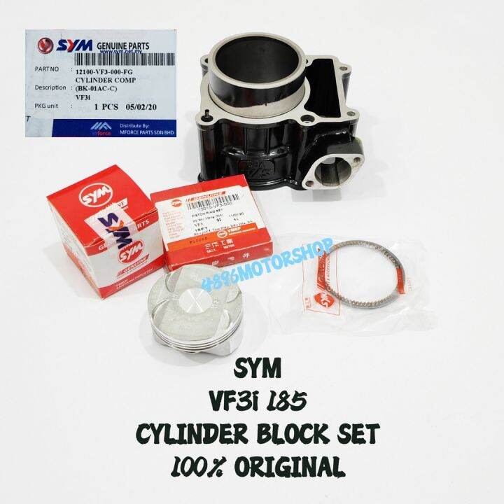 100% ORIGINAL SYM VF3i 185 CYLINDER HEAD BLOCK COMPLETE SET ORI 12100-VF3-000-FG | Lazada